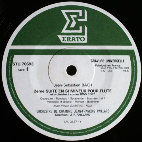 Erato Label Guide | Records | LP | Vinyl | Nomenclature | Références