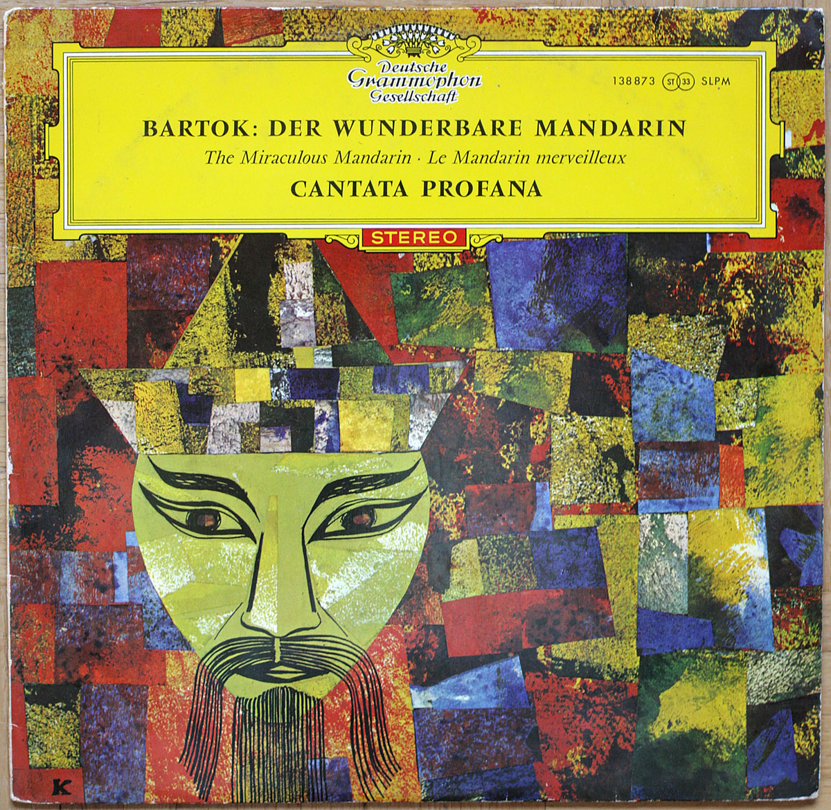 Bart k Le Mandarin Merveilleux Cantata Profana DGG 138 873 SLPM